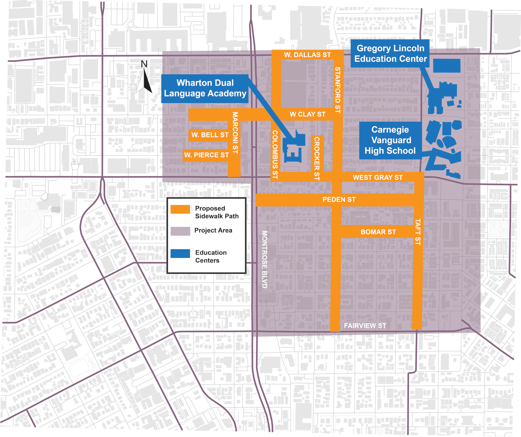 Montrose Safe Routes to School Connections Project - Montrose TIRZ 27