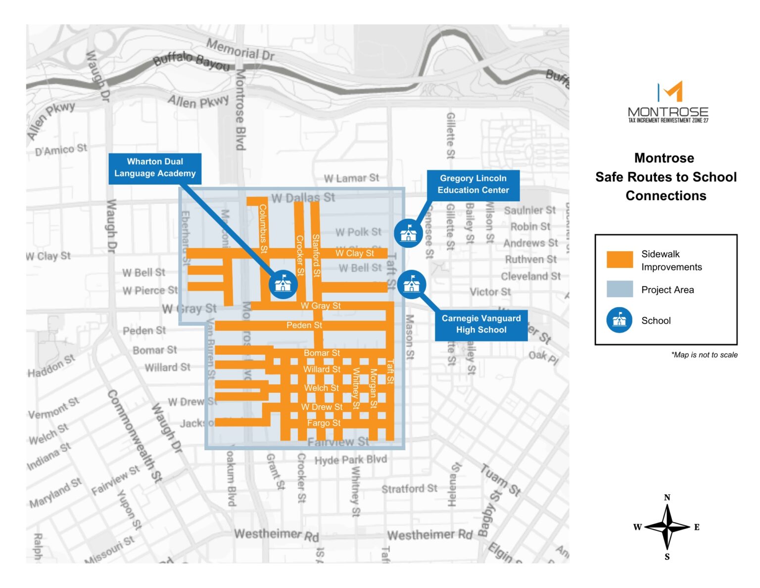 Montrose Safe Routes to School Connections Project - Montrose TIRZ 27